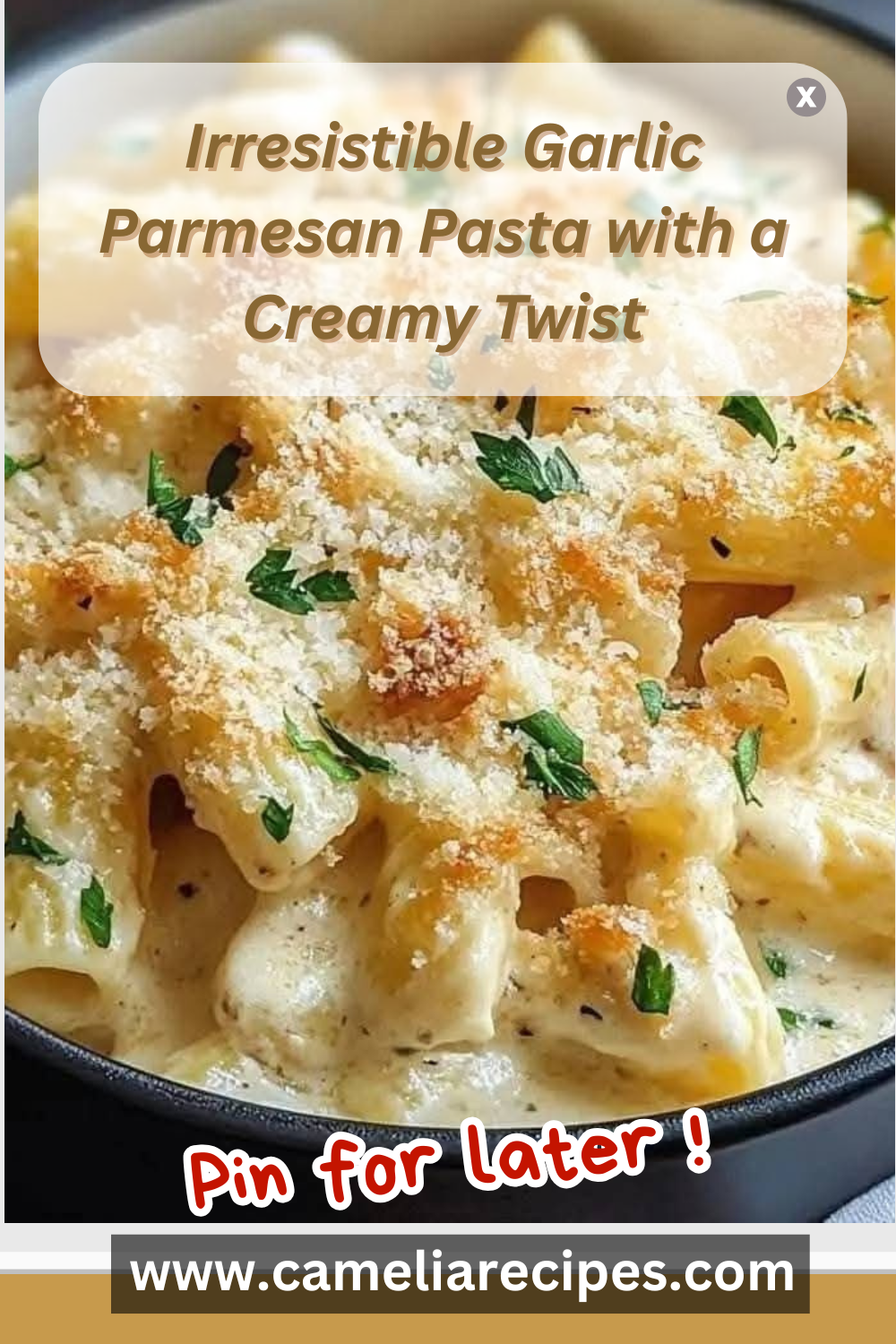 Irresistible Garlic Parmesan Pasta with a Creamy Twist