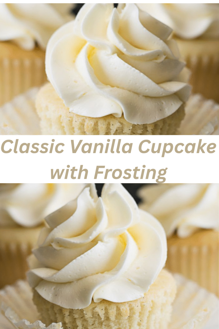 Classic Vanilla Cupcake with Frosting: A Sweet Tradition – CAMELIA RECIPES